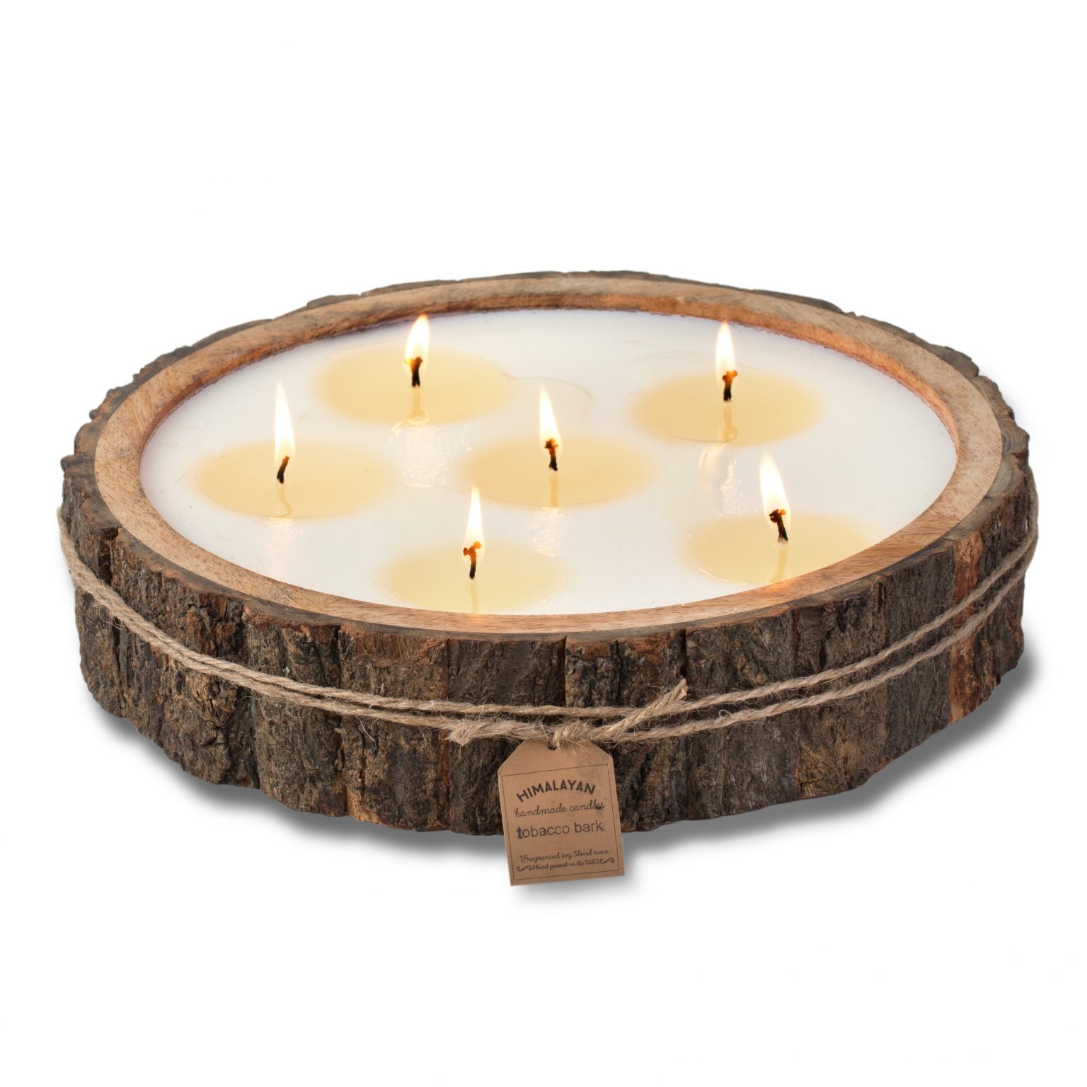 Extra Large Tree Bark Candle: Free Shipping Over $150!